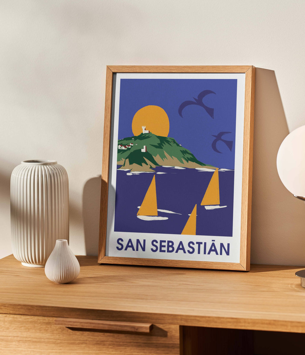 SAN SEBASTIAN ART-PRINT – Colors of Basque Country