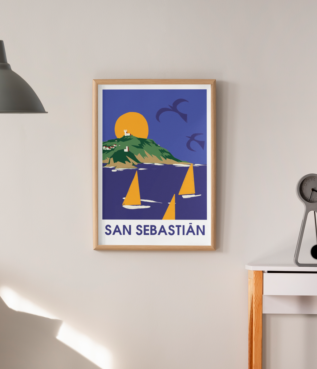 SAN SEBASTIAN ART-PRINT – Colors of Basque Country